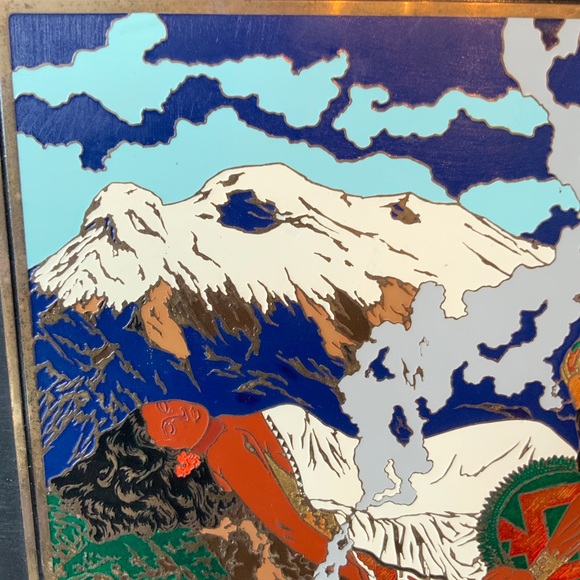 Wall Decor | The Legend Of Volcanoes Mexican Tale Inlay Picture | Poshmark